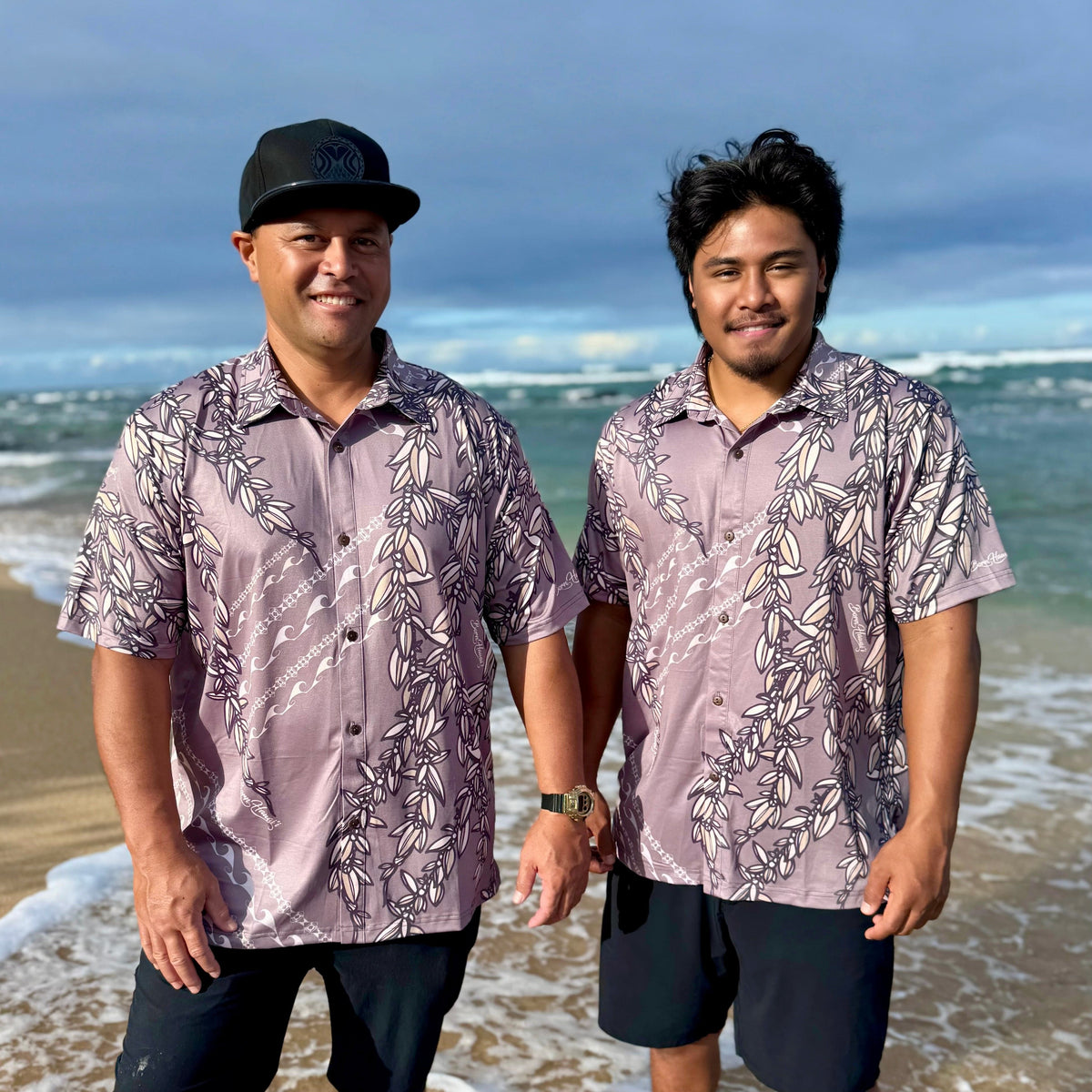 MAILE ALOHA SHIRT SAND – Born Hawaii